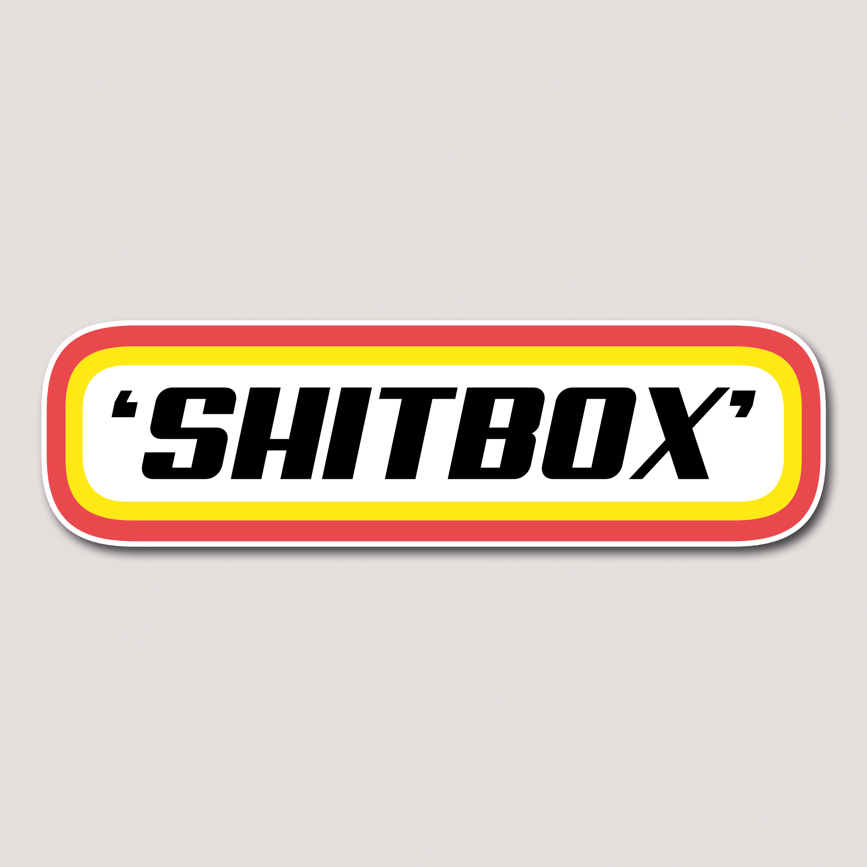 SHITBOX CAR STICKER – DEVL Designs Australia