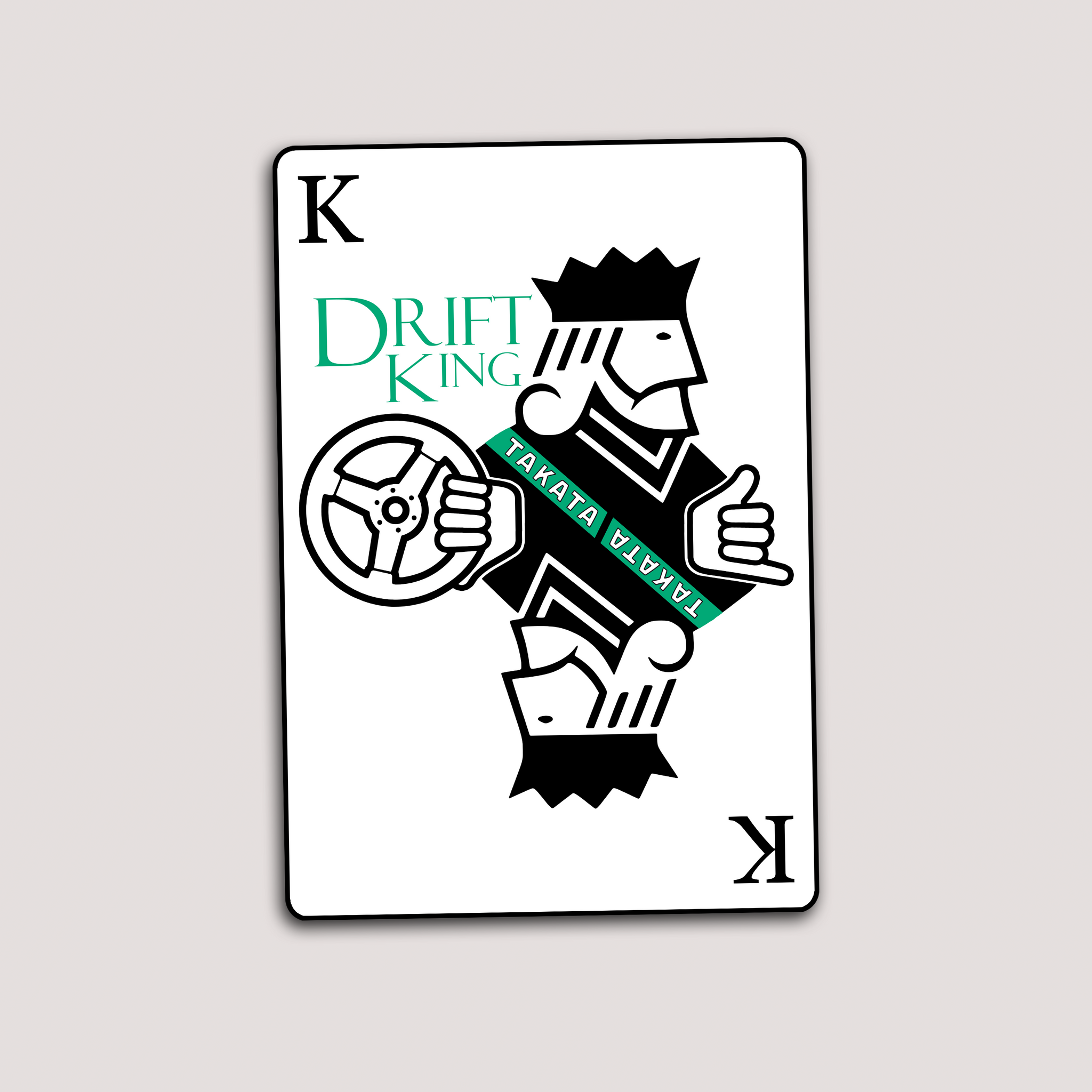 DRIFT KING STICKER – DEVL Designs Australia