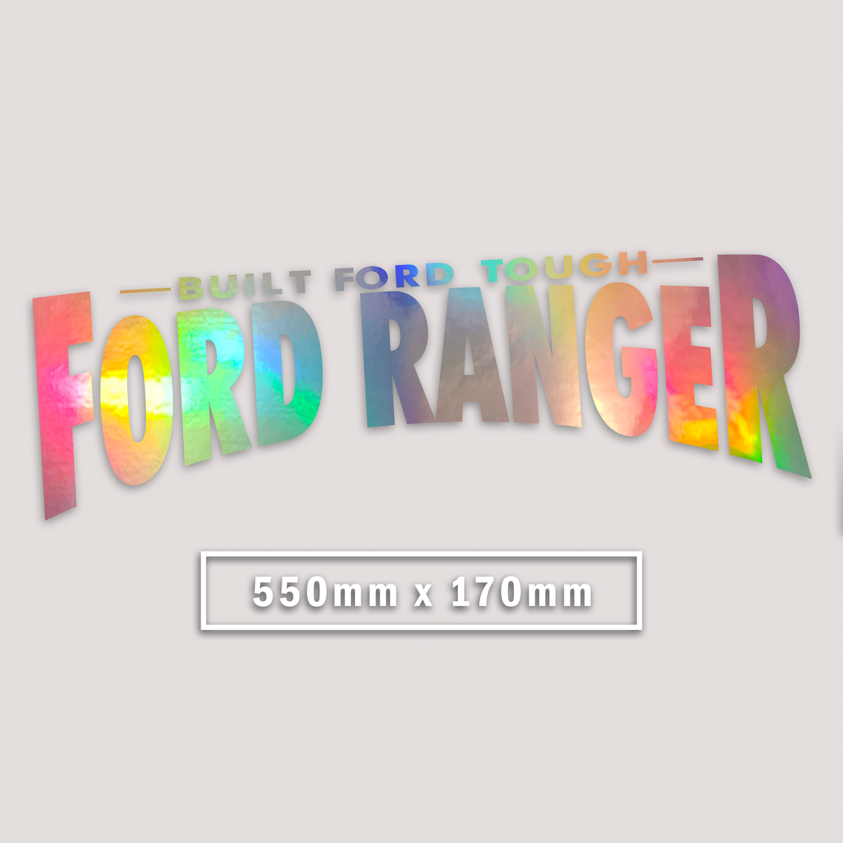 HOLOGRAPHIC FORD RANGER WINDOW BANNER STICKER – DEVL Designs Australia
