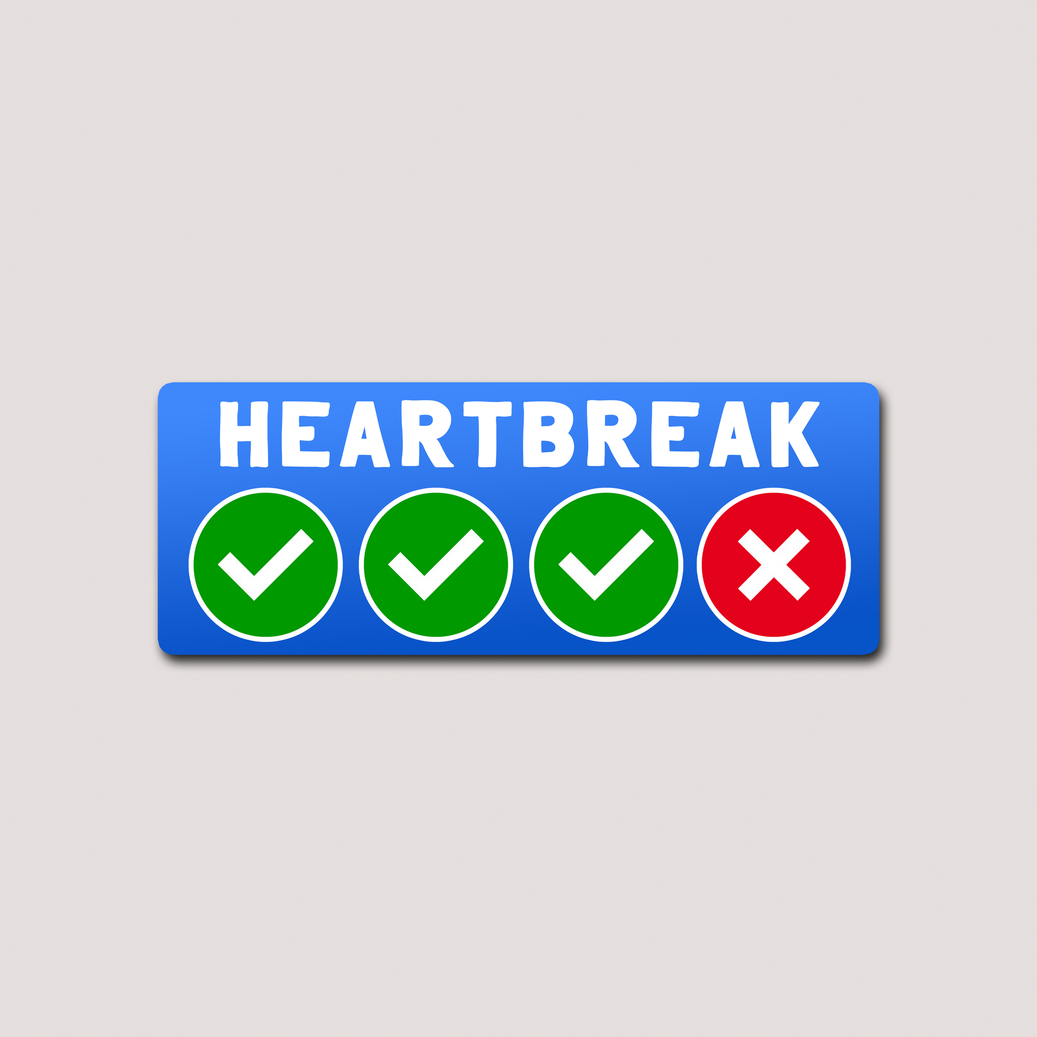 MULTI HEARTBREAK STICKER – DEVL Designs Australia