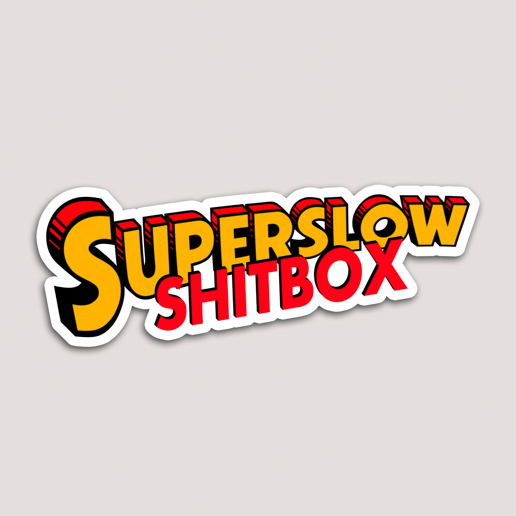 SUPER SLOW SHITBOX CAR STICKER – DEVL Designs Australia